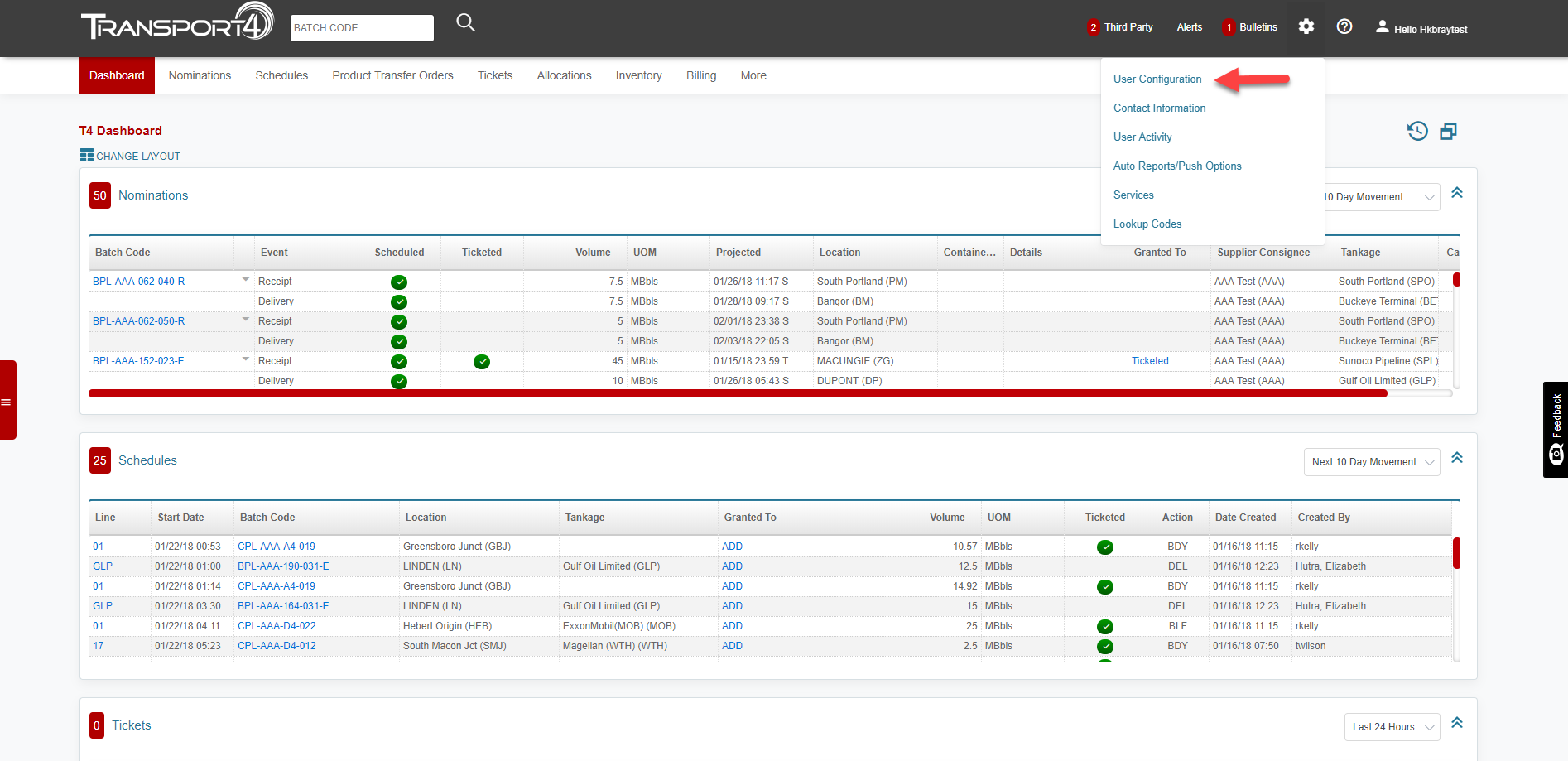 CPL & CTL | Carrier Contact Roles – Transport4
