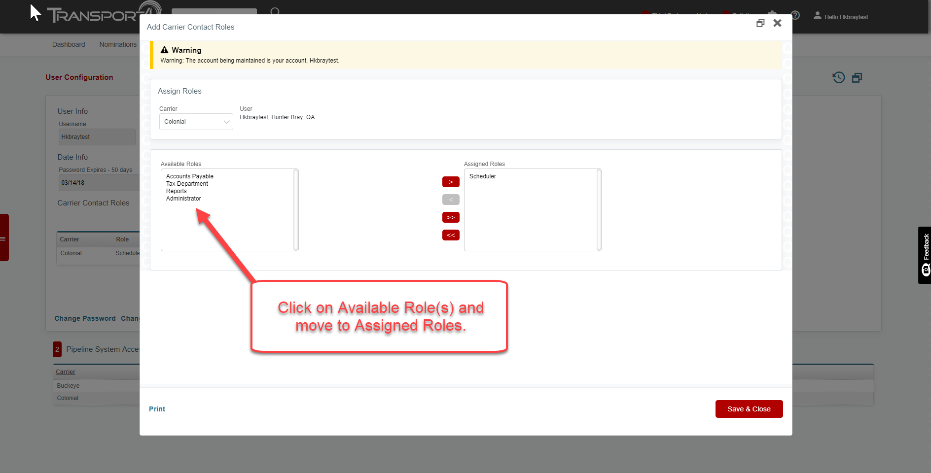 CPL & CTL | Carrier Contact Roles – Transport4