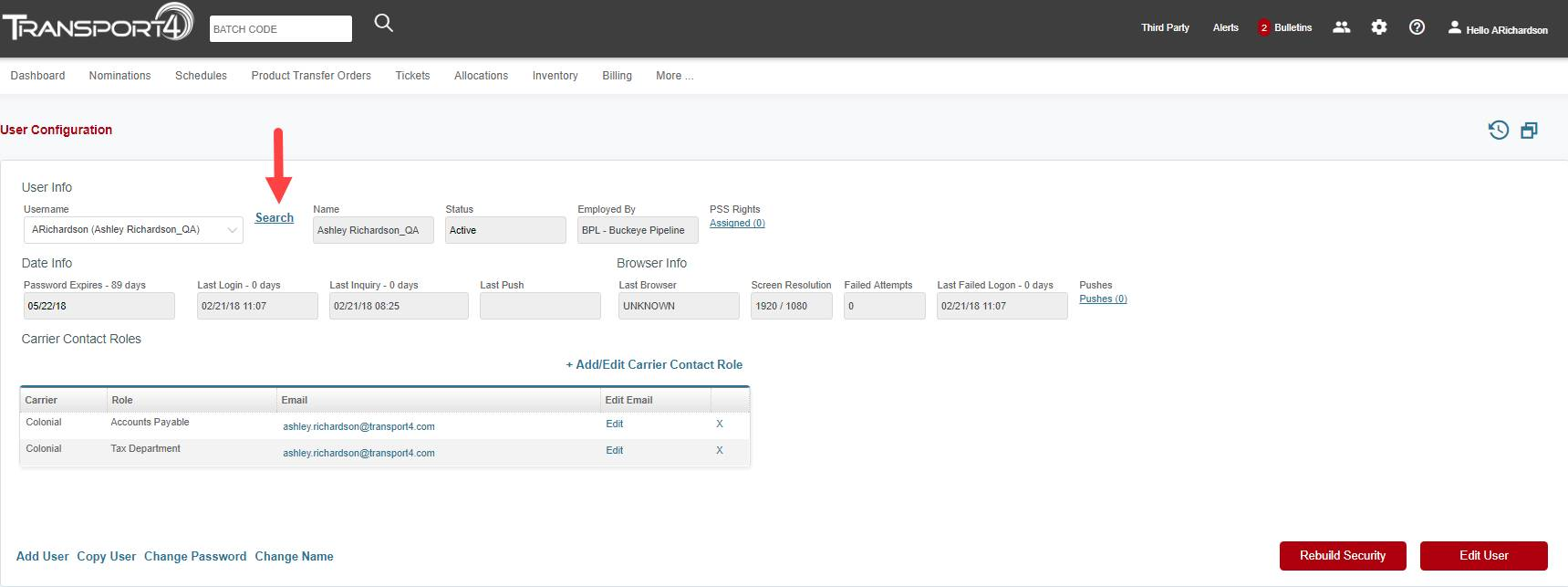 Administrative | How to Set up Account Access – Transport4